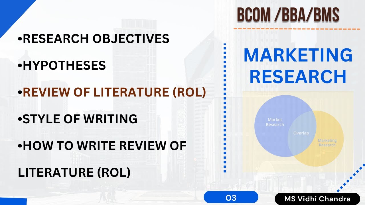 Research| Hypotheses | Review of Literature (ROL) | Style of Writing ...