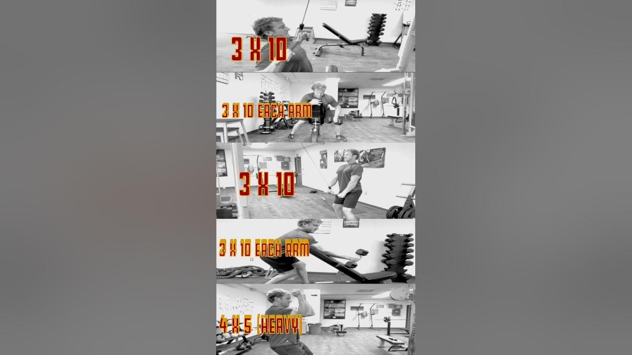 Full Back And Biceps Gym Workout Sets And Reps Included Shorts Fitness Workout Youtube
