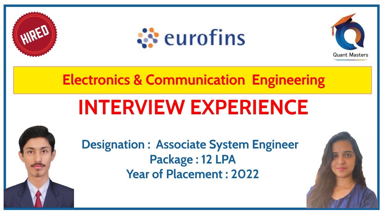 Eurofins Interview Experience - 2022 | Designation: Associate Software Engineer - YouTube