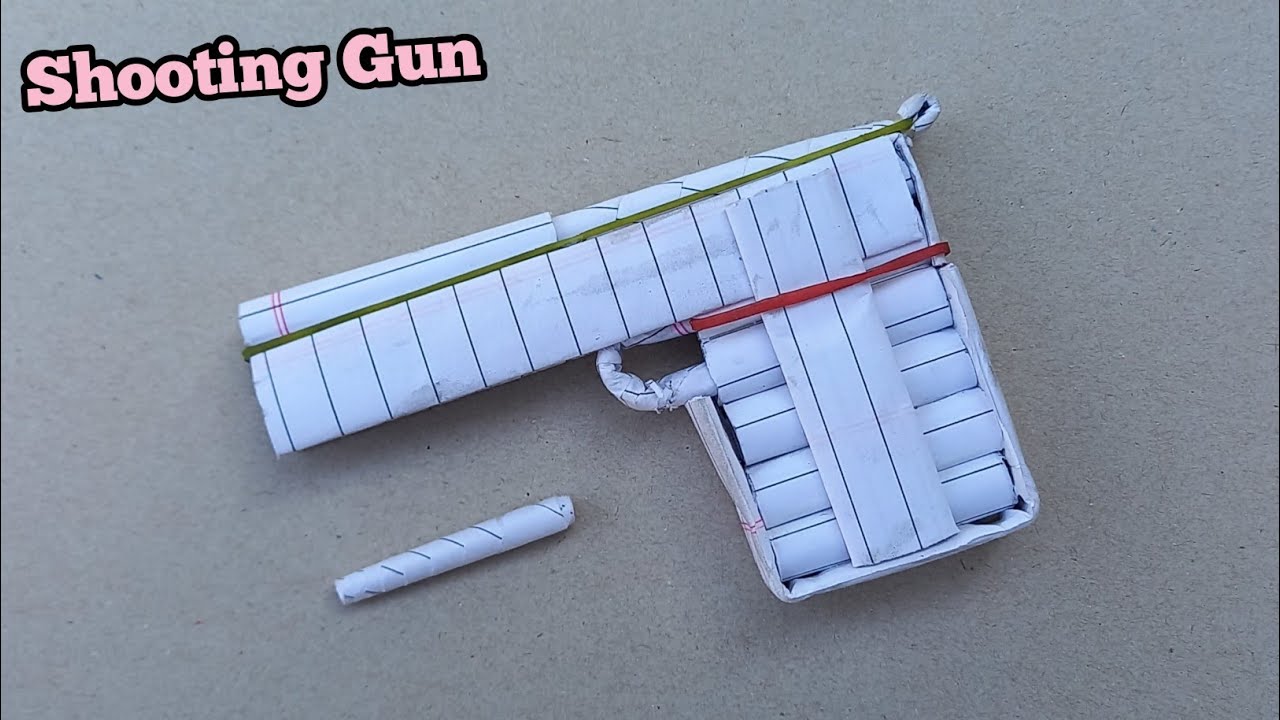 DIY - How To Make Paper Gun Pistol that Shoots Bullets ( Paper Pocket ...