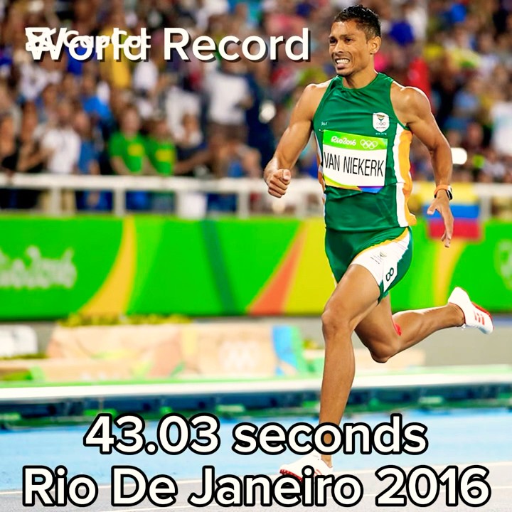 Wayde Van Niekerk’s 10 fastest 400 meters #olympics #worldrecord ...