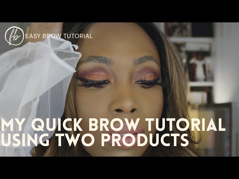My Quick Brow Tutorial Using Two Products | Beginners Friendly | Easy ...