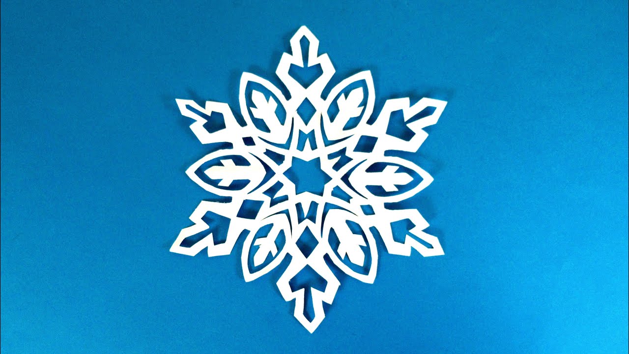 How to make a snowflake with paper. Paper snowflake tutorial. - YouTube