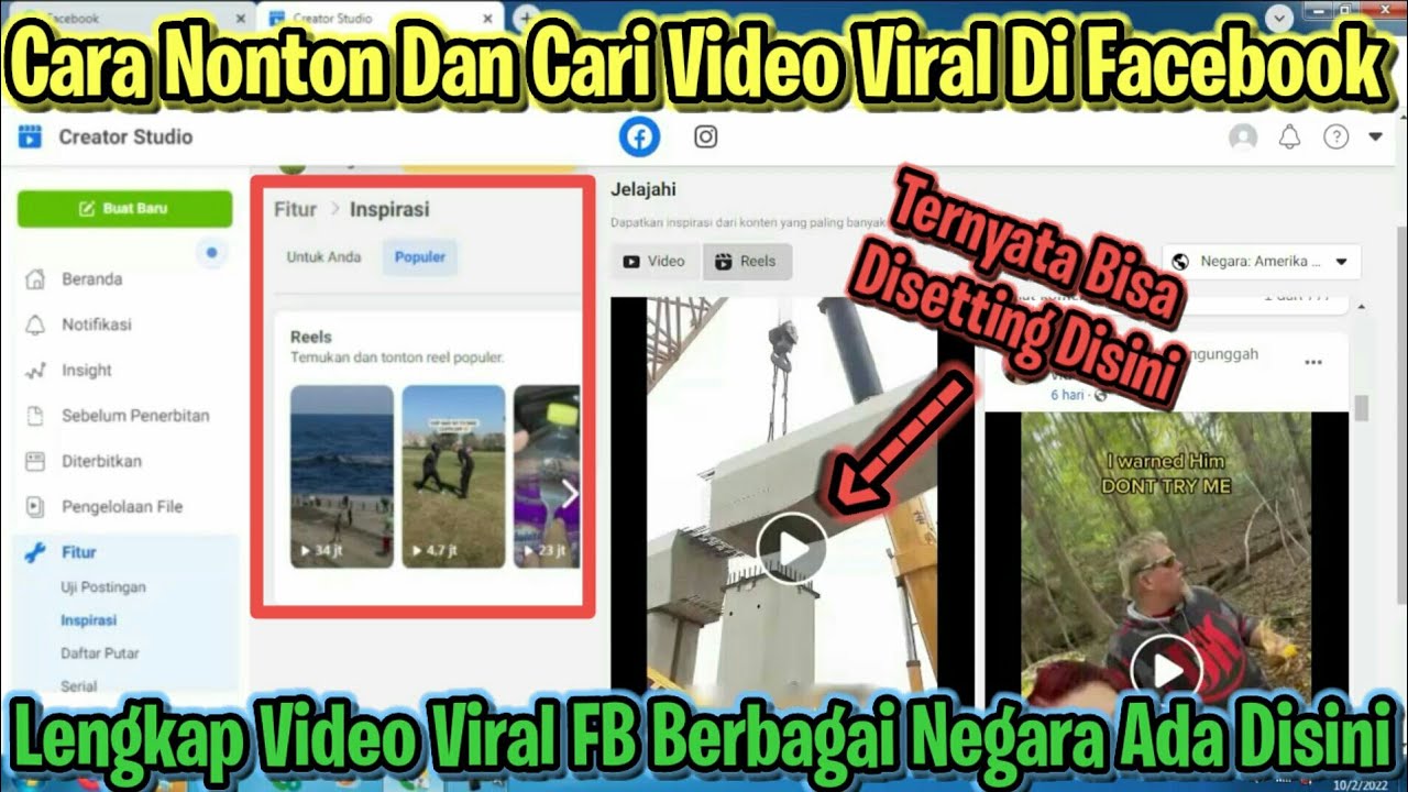 Cara Nonton dan Cari Video-Video Reels Facebook Yang Sedang Viral - YouTube