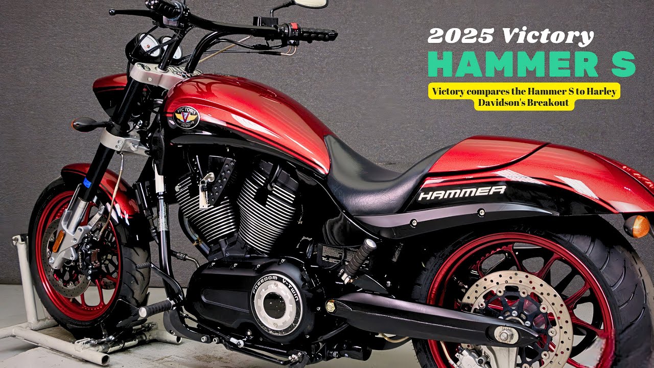 Victory compares the Hammer S to Harley Davidson's Breakout | 2025 ...
