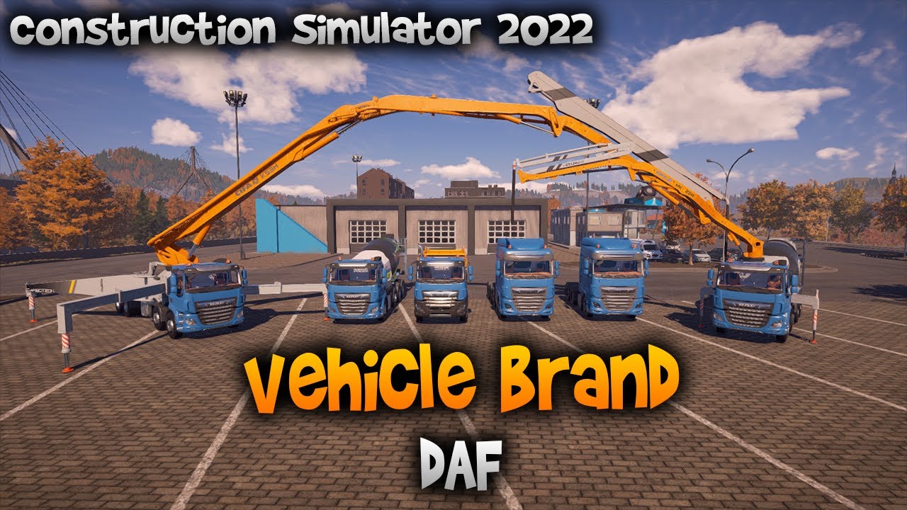 Best trucks 👷 Brand DAF 👷 Construction simulator 2022 - YouTube