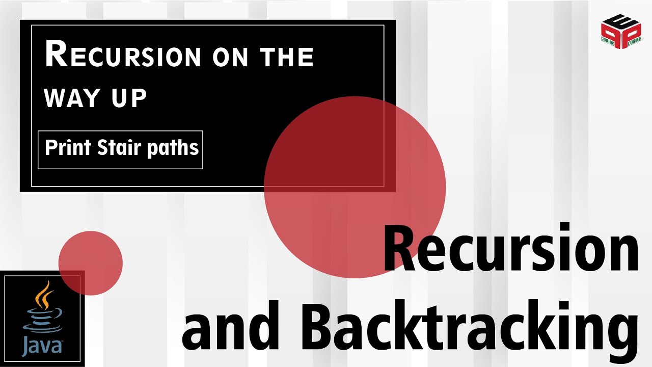 Print Stair paths | Recursion on the way up | In English | Java | Video_8 - YouTube