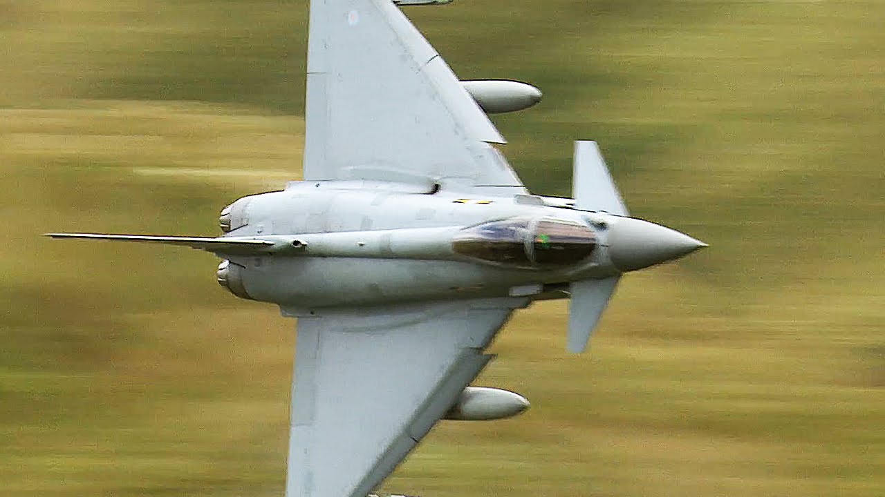 Low level Typhoons - Mach Loop Wales - YouTube