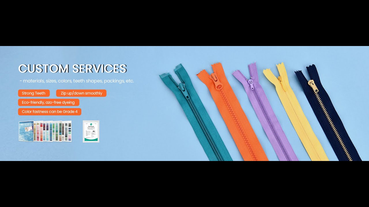 Zipper Factory Exports Nylon/Metal/Plastic Zipper - YouTube