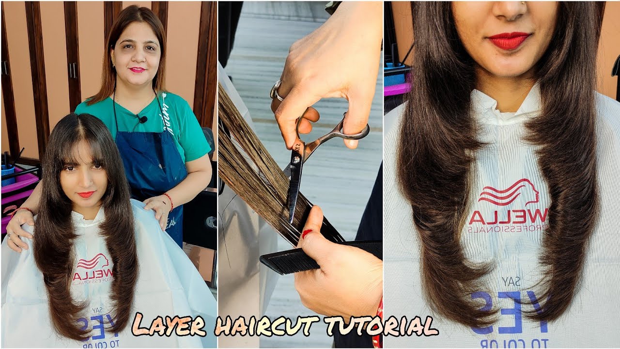 Layer haircut - Front and back full layer haircut Tutorial (Advance ...