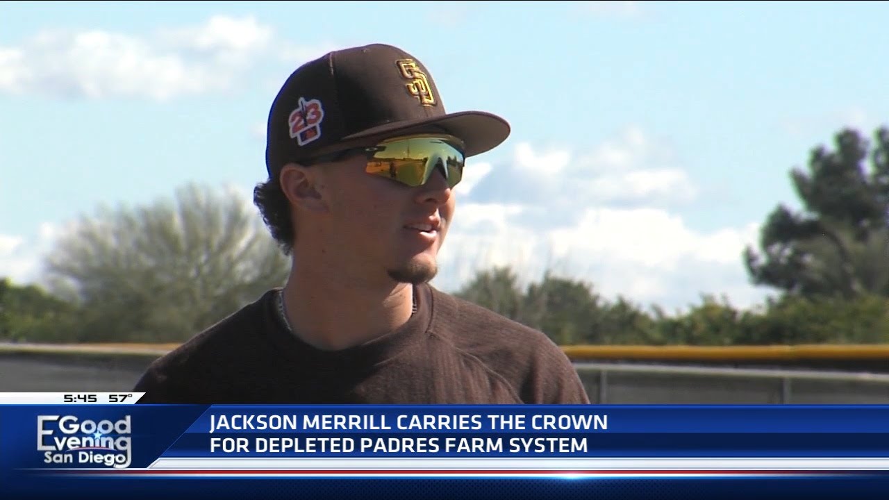 Padres top ranked prospect Jackson Merrill leads diminished farm system ...