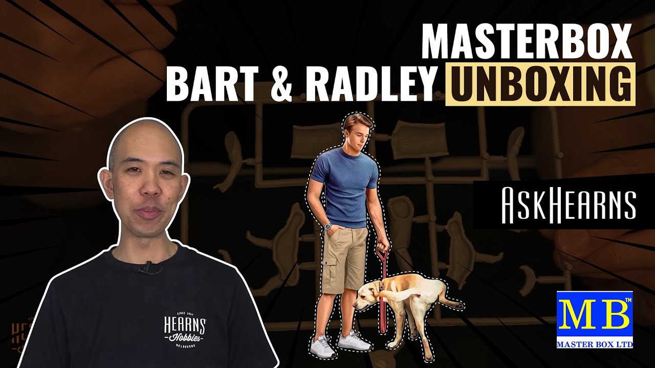 Master Box | Bart and Radley (dog) 1/24 scale figure plastic model kit ...
