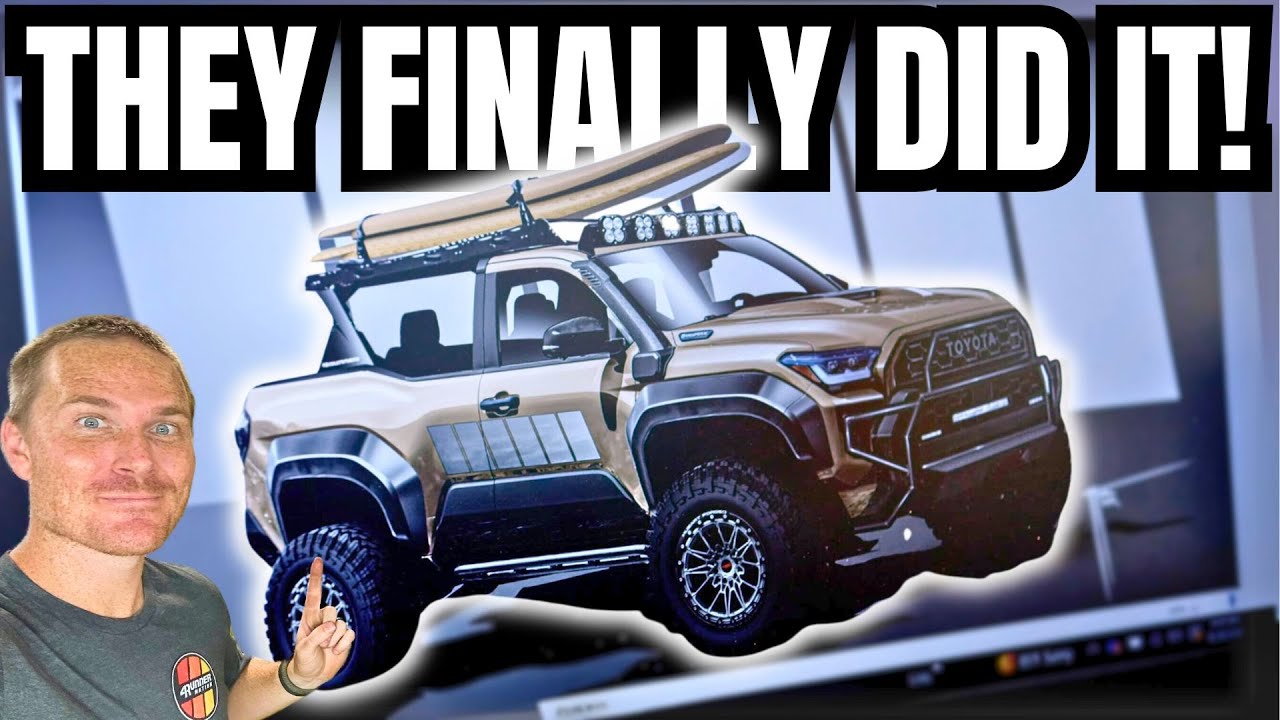 NEW 4Runner w/ Removable Roof!!! Official TRD Surf Concept & Land ...