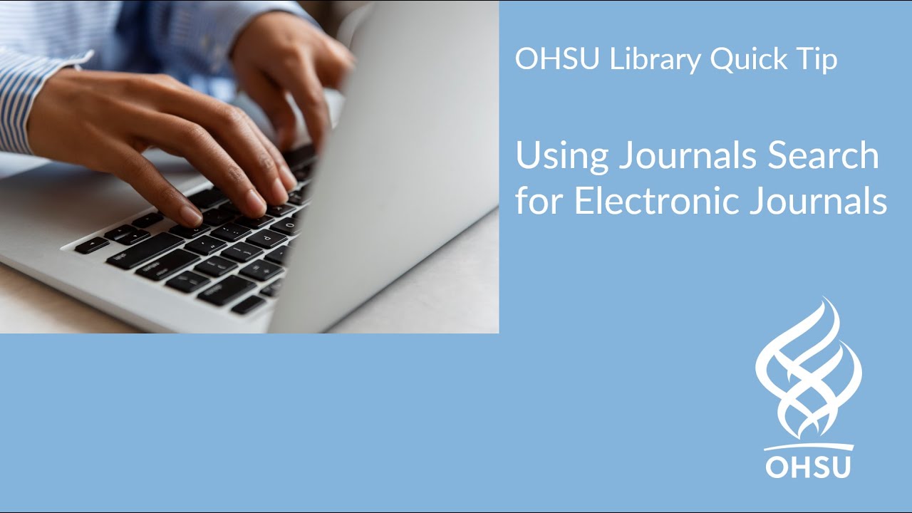 Using Journals Search for Electronic Journals - YouTube