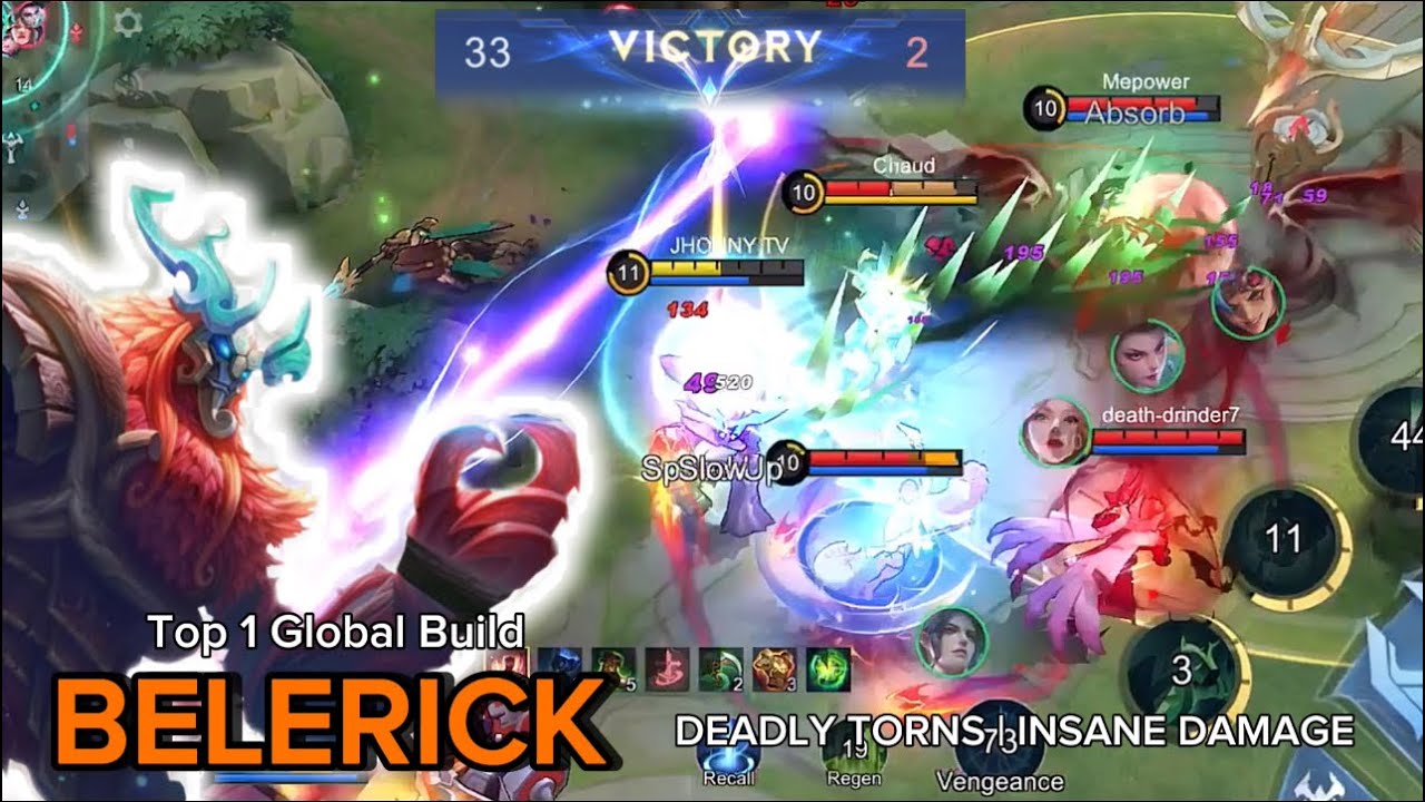 BELERICK GAMEPLAY | Deadly Torns with Insane Damage | Top 1 Global ...