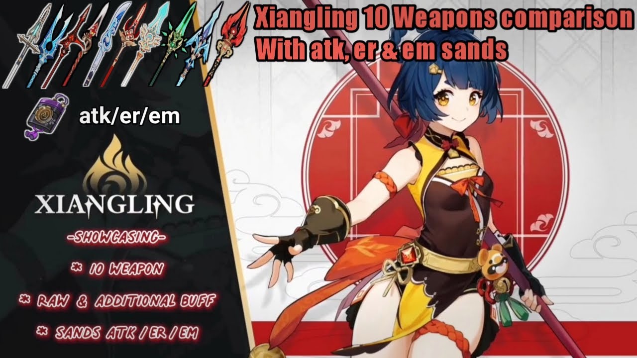 Xiangling Weapon comparison with 10 weapons & various build - YouTube