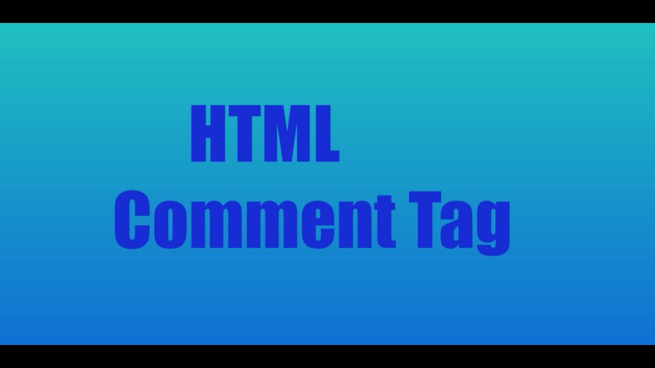 Learn HTML - HTML Comments and Quotations Tag. - YouTube