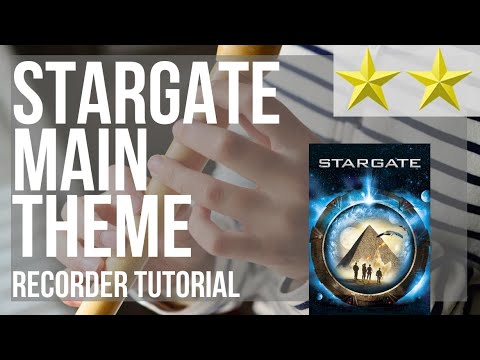 How to play Stargate Main Theme by David Arnold on Recorder (Tutorial ...