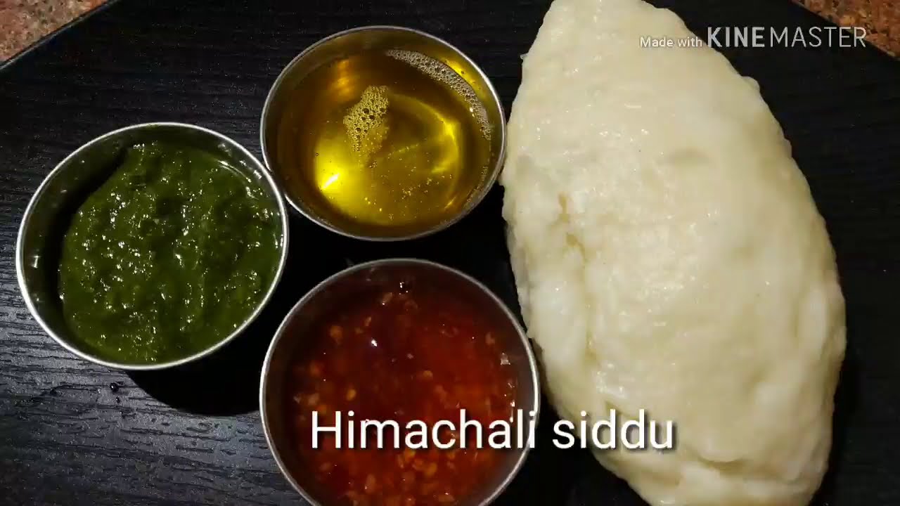Siddu/himachali dish/himachal delight/steamed food - YouTube