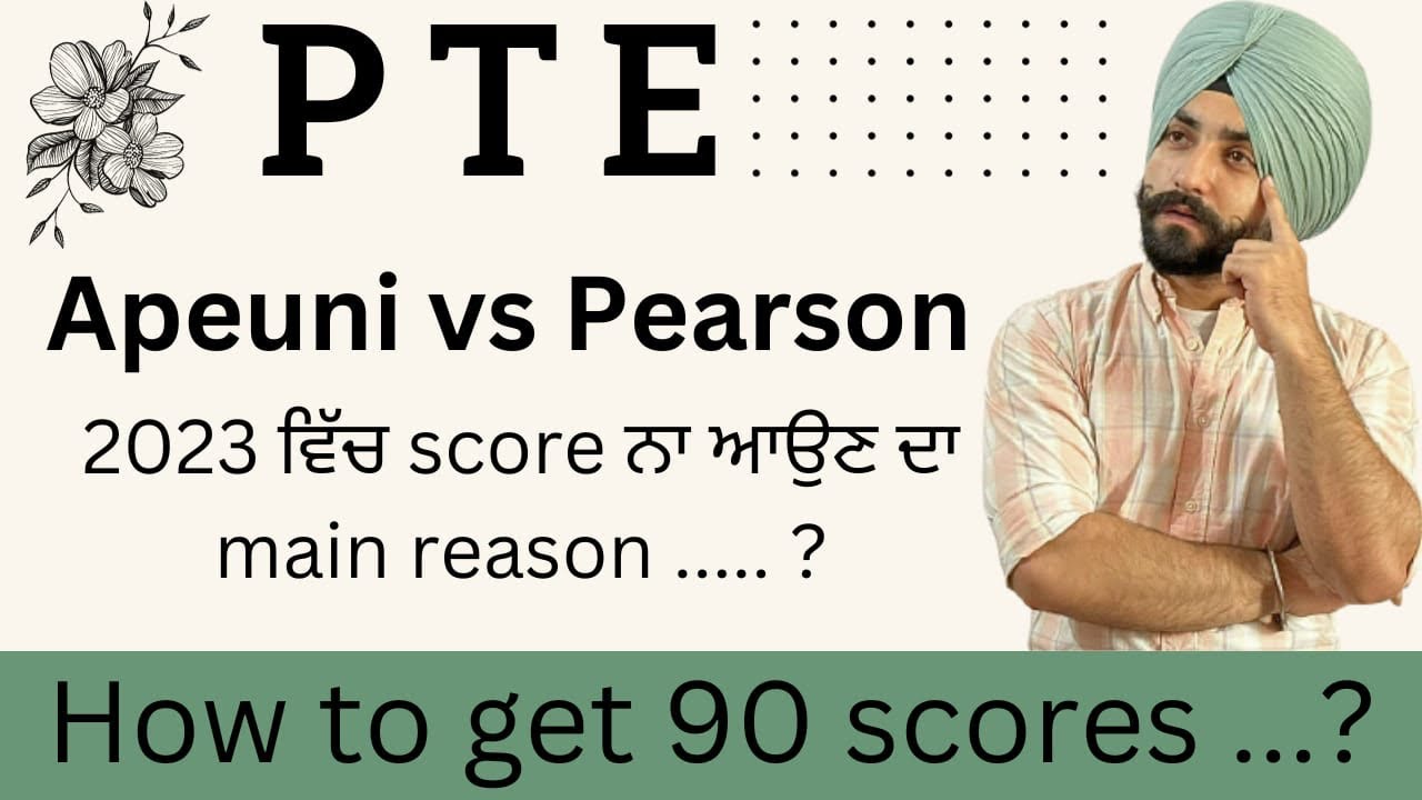 PTE Apeuni vs Pearson and how to get 90 scores ( Gurwinder sir ) - YouTube