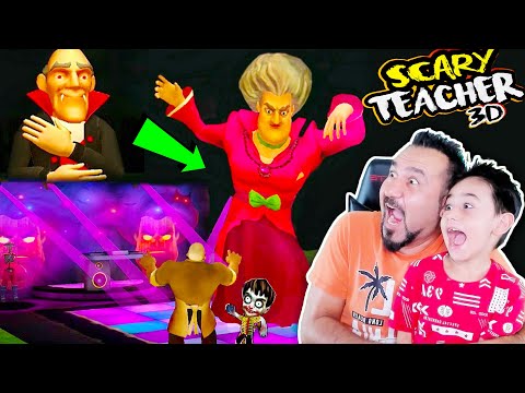 KIZGIN ÖĞRETMEN SİHİRLİ YÜZÜKLE DEV OLDU! | SCARY TEACHER 3D CADILAR BAYRAMI GÜNCELLEMESİ OYNUYORUZ!