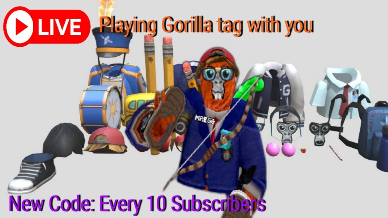 PLAYING Gorilla tag With you (New Code:Every 10 Subscribers) - YouTube