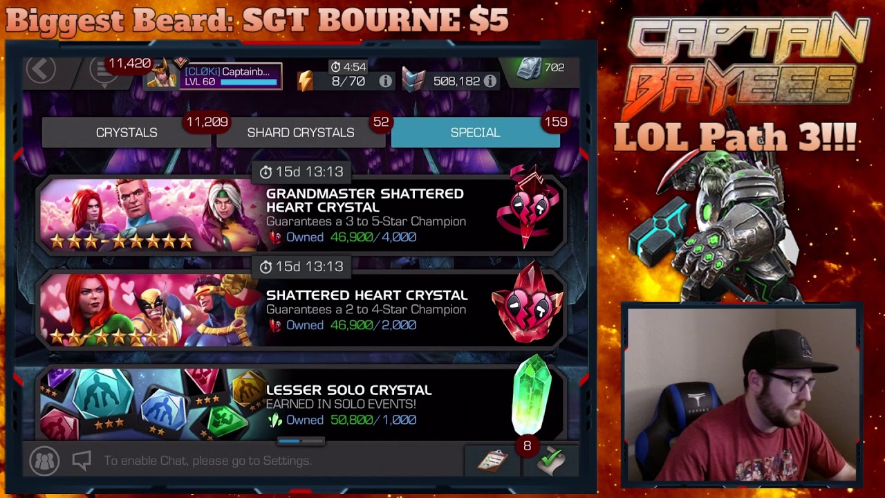 LIVE Labyrinth of Legends Path 3 100% Exploration!!! Marvel Contest of ...