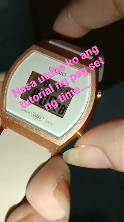 basic casio set time - YouTube