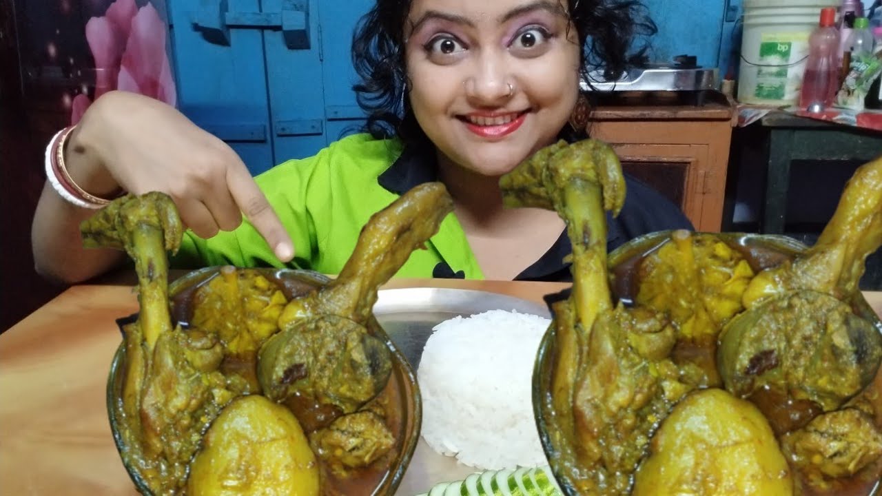 Chicken Leg Pice and Rice Etting🔥🍗Bengal etting Show । Mukbang video ...