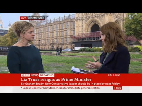 Liz Truss resigns - Dr Catherine Haddon, BBC News - YouTube