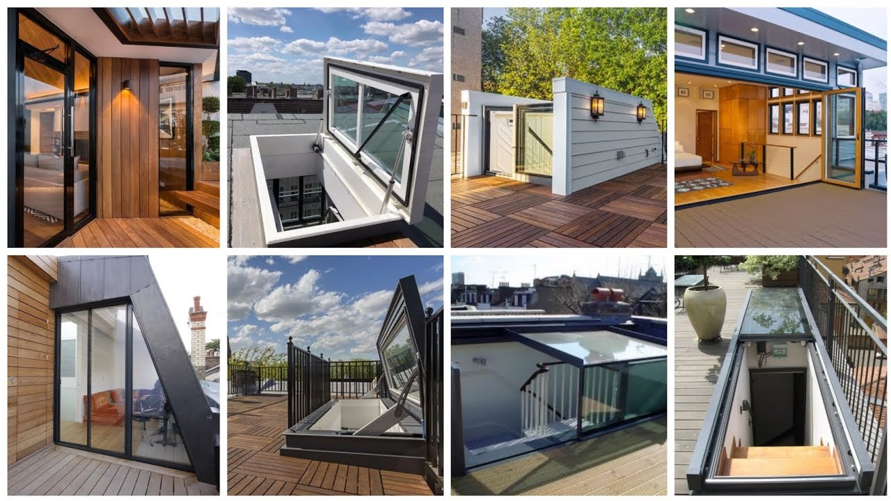 Top Rooftop Door Design | Aesthetic Hatch & Sliding Roof Top Security ...