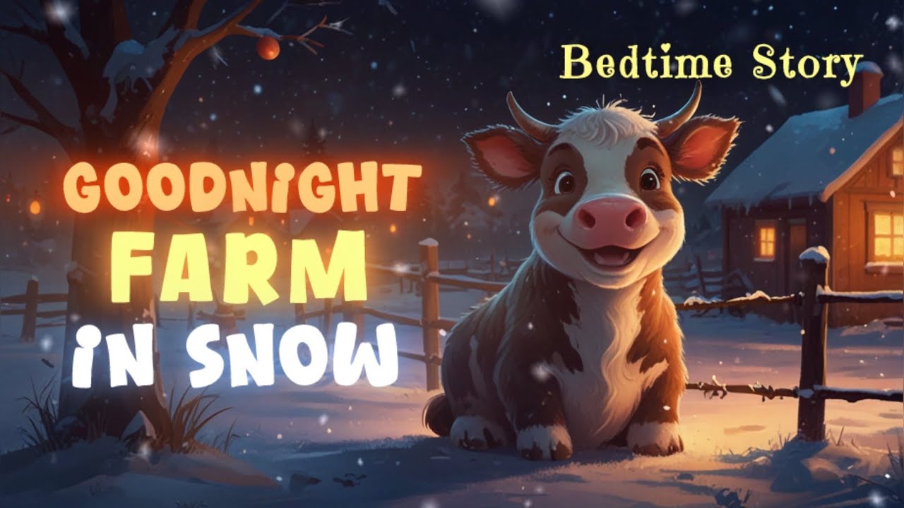 Goodnight Farm in Snow ️ The IDEAL Cozy Winter Bedtime Story for Kids ...