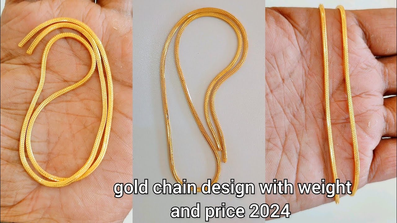 gold chain designs with weight and price 2024/gold chain for girls with ...