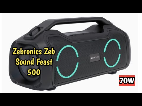 Zebronics Zeb Sound Feast 500 Bluetooth speaker full details | 70watts ...