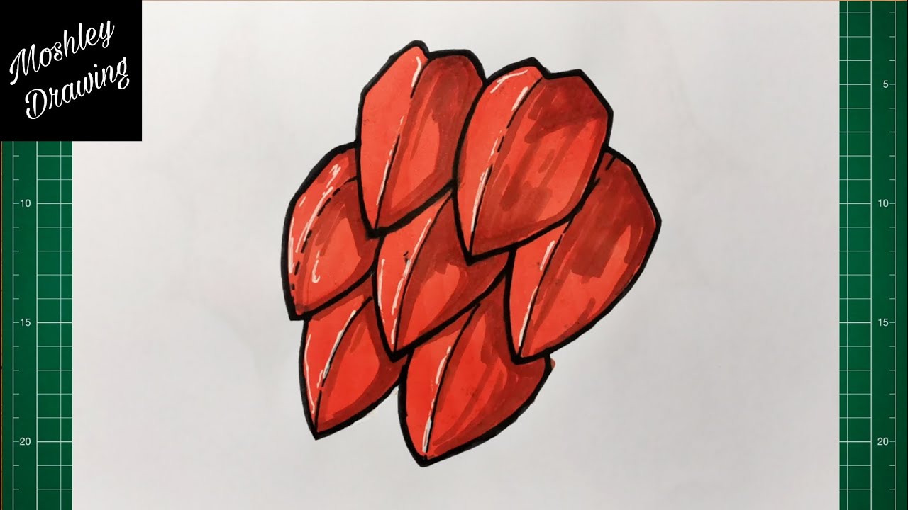 How to Draw Dragon Scales - YouTube