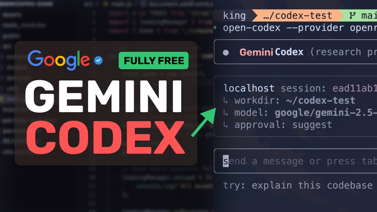 Gemini Codex : This FULLY FREE AI Coder is KINDA GREAT! - YouTube