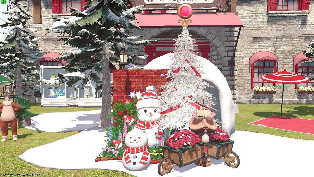 【L, Garden】FFXIV Housing 22.03 |Snowy Winter - YouTube
