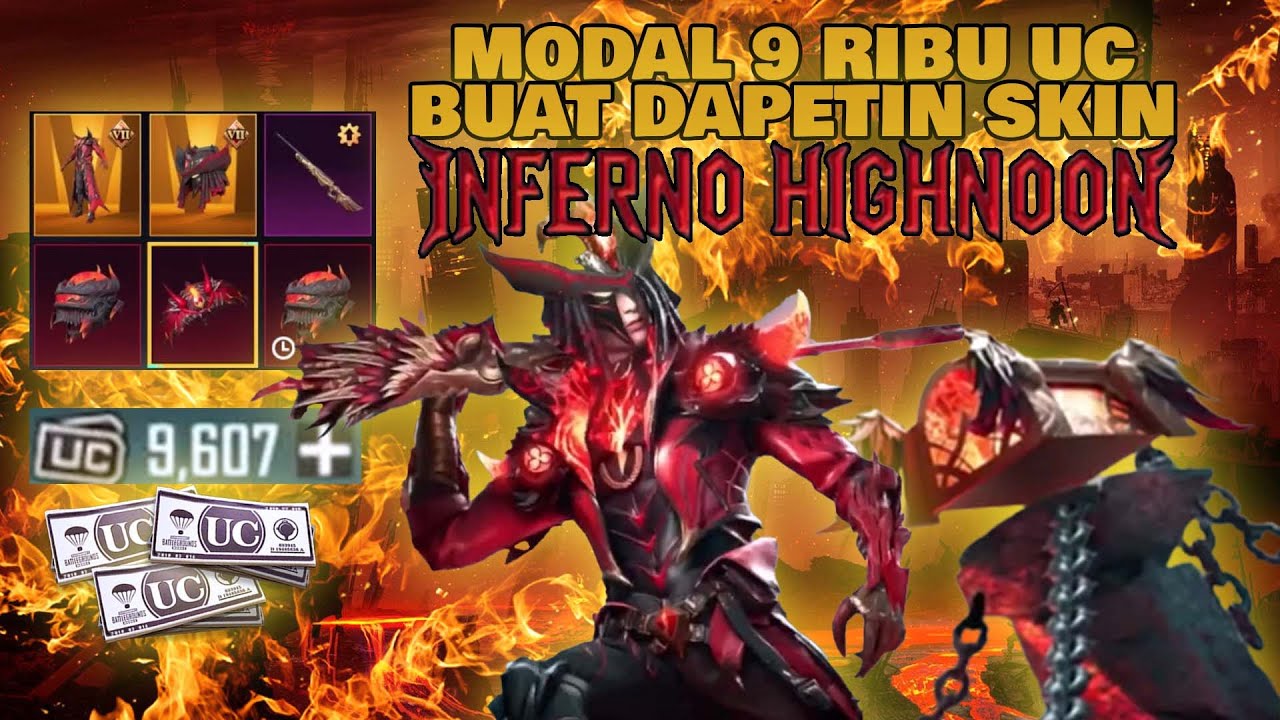 MODAL 9 RIBU UC BUAT DAPETIN SKIN SULTAN "INFERNO HIGHNOON" ?! HOKI GAK ...