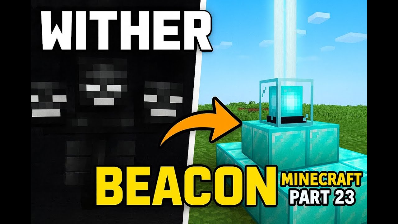 "I Defeated the Wither & Crafted My First Beacon! 🔥💎 | Minecraft ...