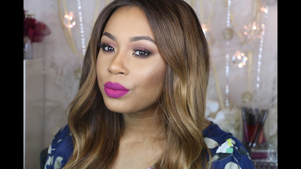 BERRY LIPS Fall Makeup Tutorial - YouTube