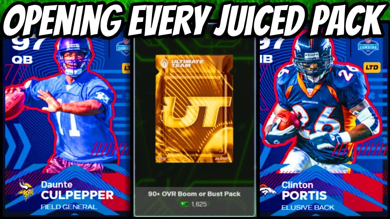 Opening Every JUICED Pack for INSANE NFL Combine Cards!! - YouTube