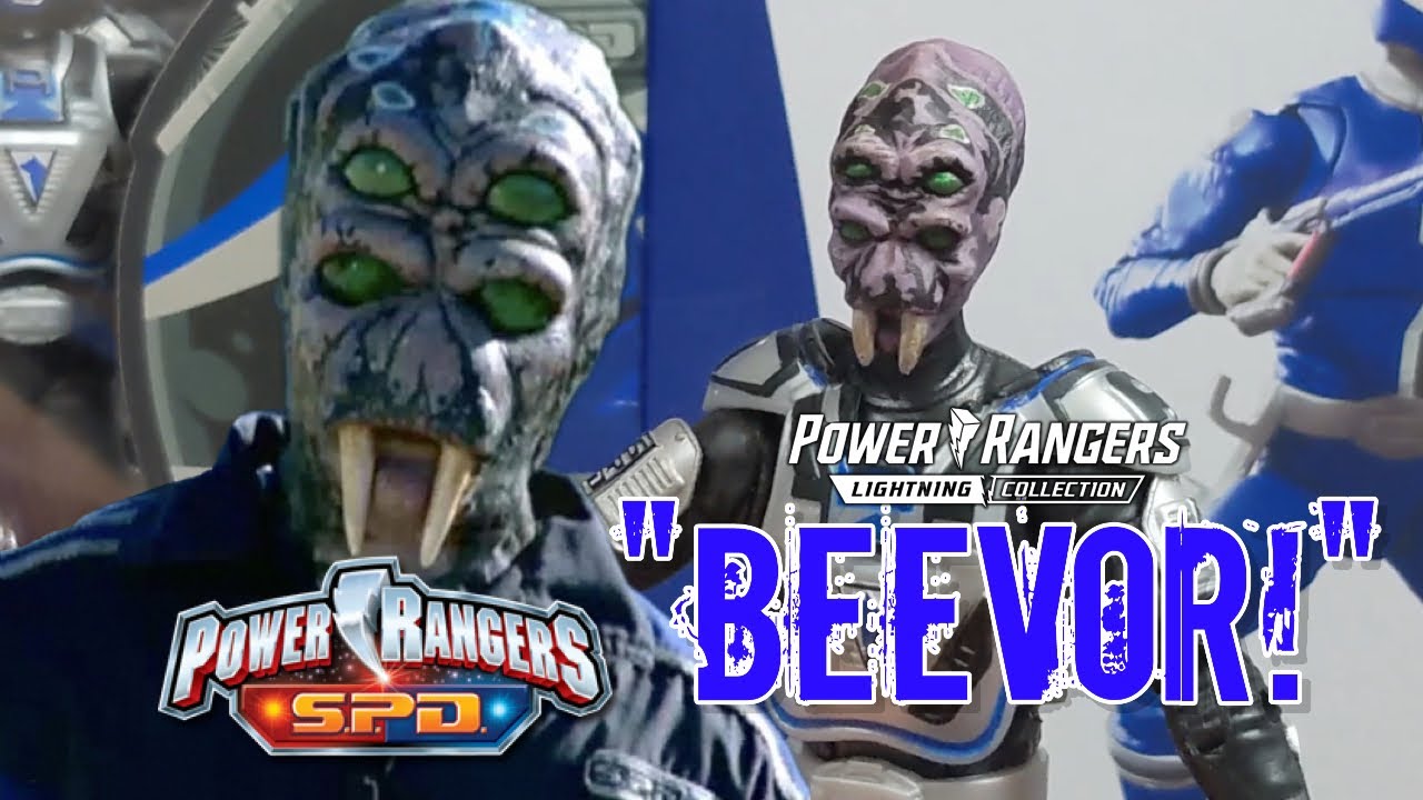 CUSTOM "Beevor" Lightning Collection S.P.D. A-Squad Blue Ranger! - YouTube