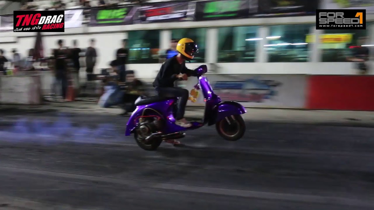 Scooter รุ่น Junior งาน TNG Scooter Drag Day 2018 - YouTube