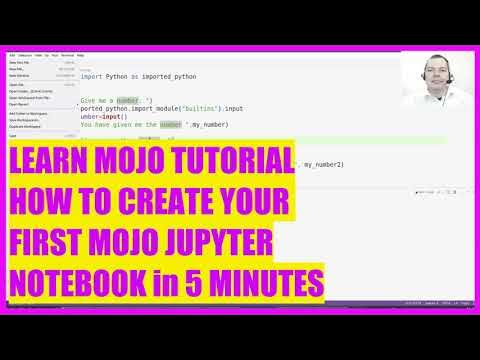 LEARN MOJO TUTORIAL - 14 HOW TO CREATE YOUR FIRST JUPYTER NOTEBOOK IN MOJO - YouTube