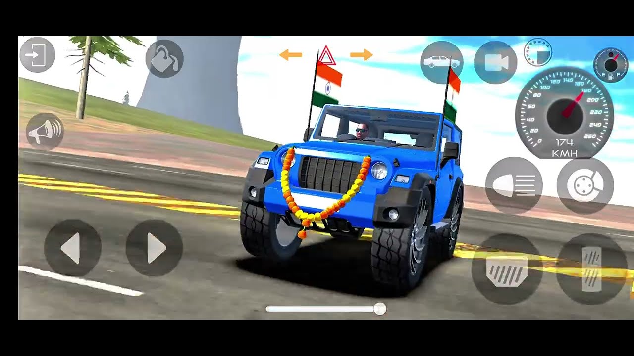 Dollar (song) Modify Mahindra Blue Thar 😈||Indian car simulator 3D ...