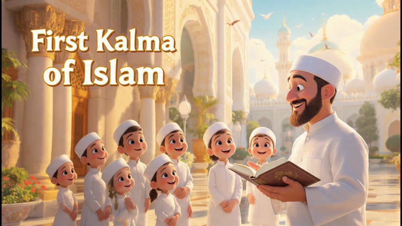 Learn First Kalma (Tayyab) for Kids – 3D Islamic Cartoon | Easy Muslim ...