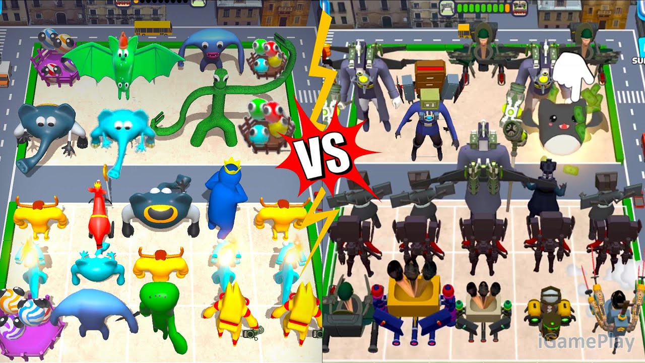 Merge Color Friends Mods Vs Toilet Monster Merge War ⭐ Merge Simulator ...