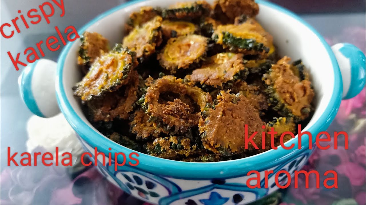 Crispy Karela Chips | Besan Wala Karela Chips | Karara Karela Chips ...