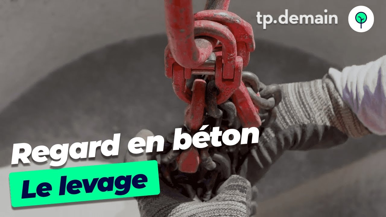 Le levage d'un regard béton - YouTube