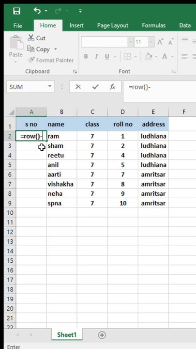 how can possible as it is serial number when I delete any column.. use formula in excel #match ...
